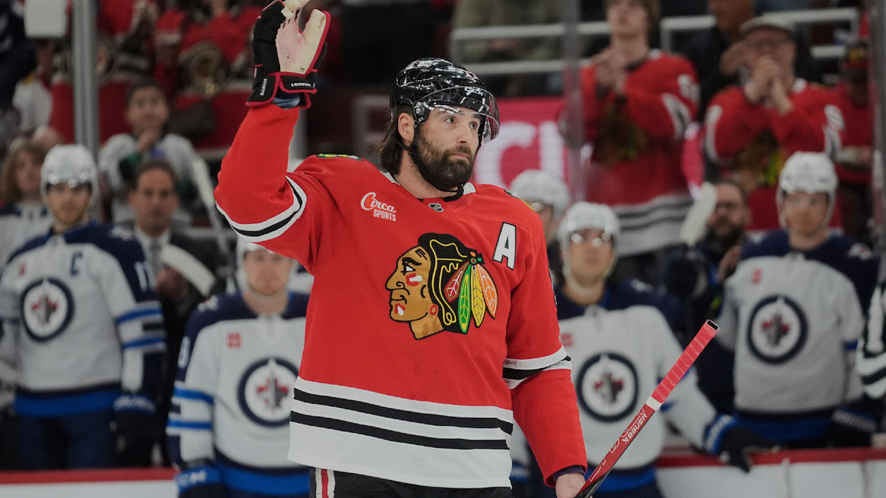 Maroon plays in final NHL game as Blackhawks host Jets for home finale