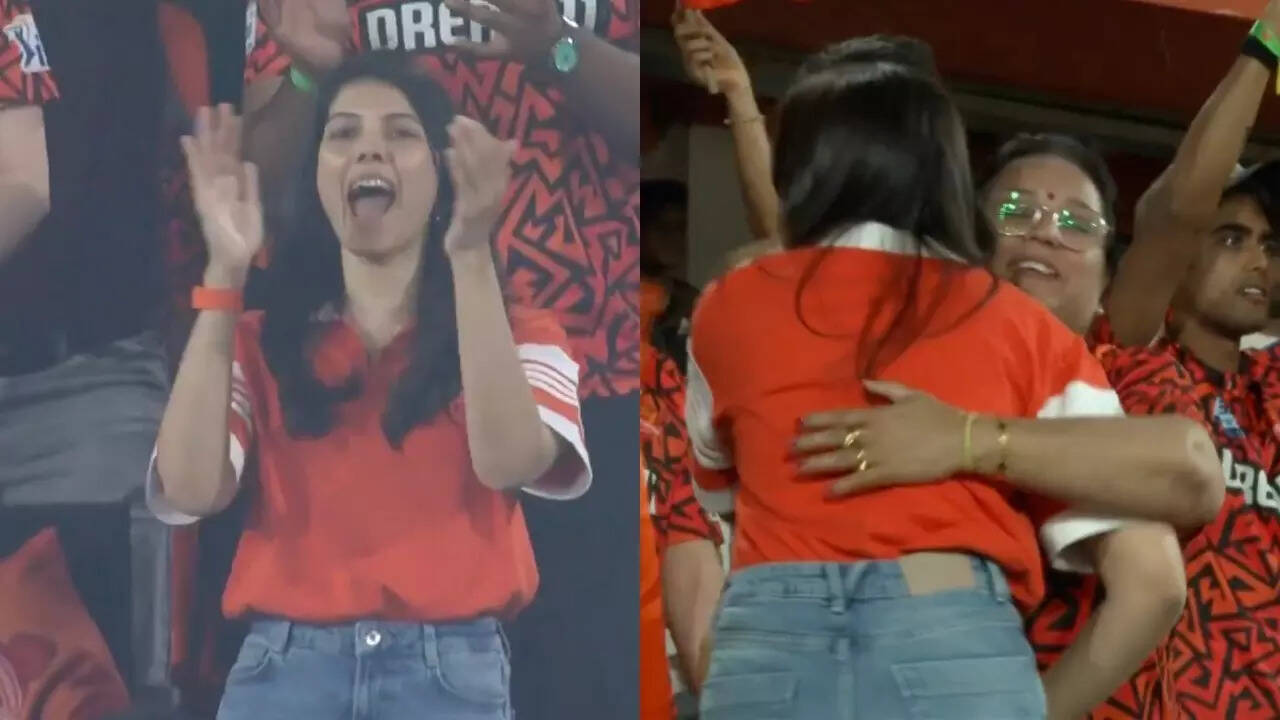 Watch: Kavya Maran hugs Abhishek Sharma's parents after batter's ...