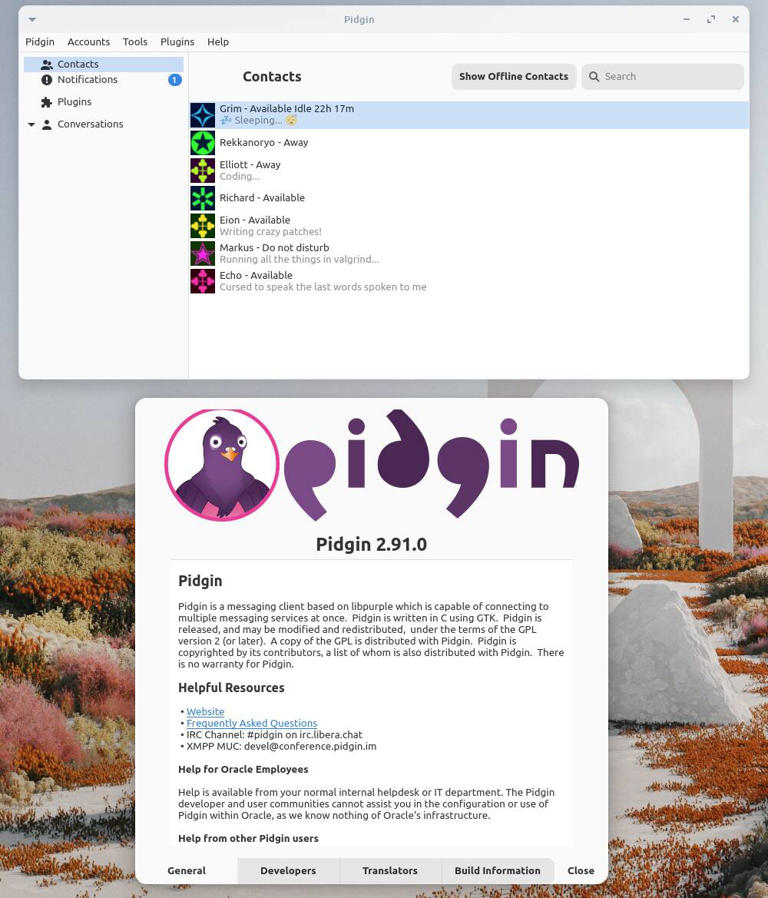 Pidgin is back, so let's talk about why a local chat client matters