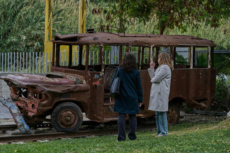 50 years after Lebanon's civil war began, a bullet-riddled bus stands ...