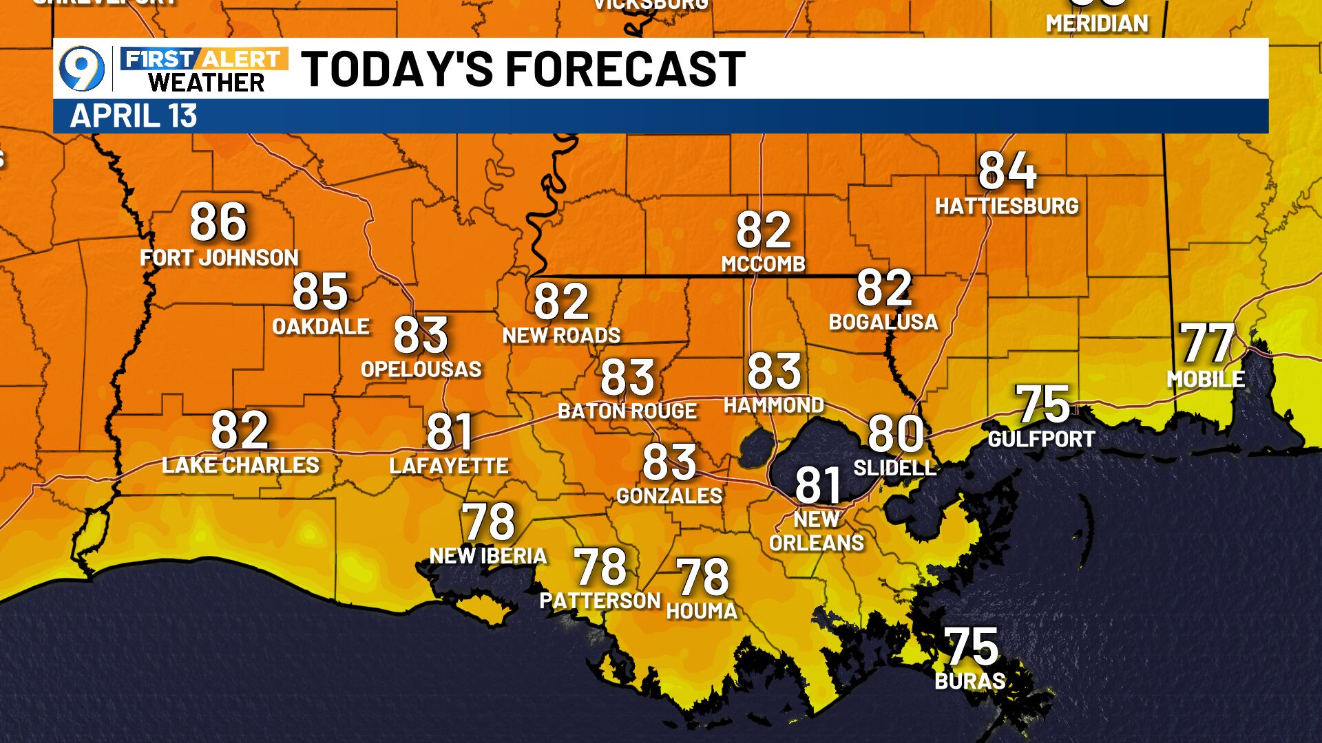 Warm weather prevails; tracking out next cold front