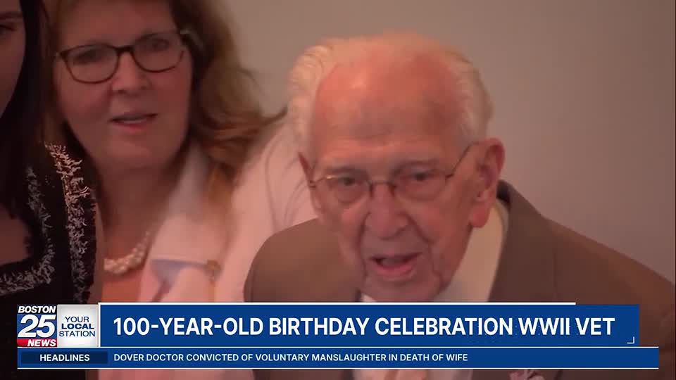 WWII veteran, Canton native surprised for his 100th birthday celebration