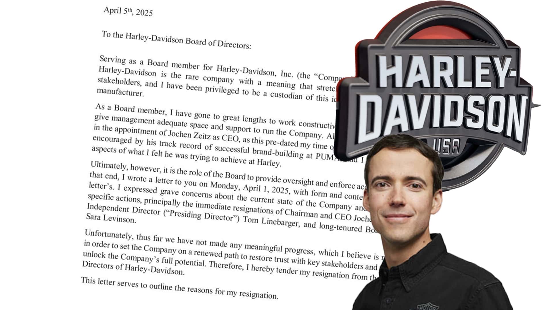 Because He Couldn't Pick Harley-Davidson's New CEO, Board Member Resigns