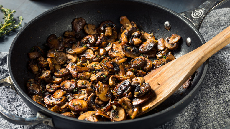 A Splash Of This Ingredient Gives Mushrooms An Umami Boost