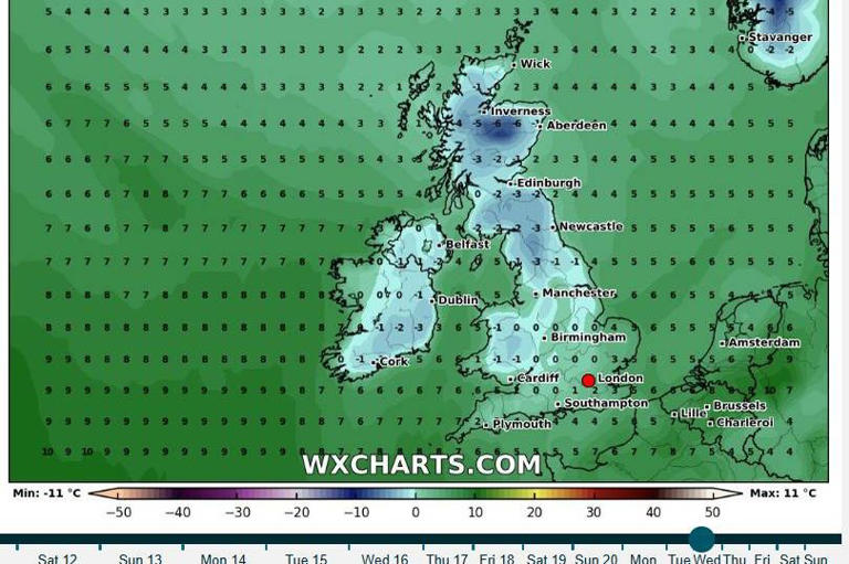 Mega storm with 9 days of rain in 3 hours and -7C Arctic blast to hit UK