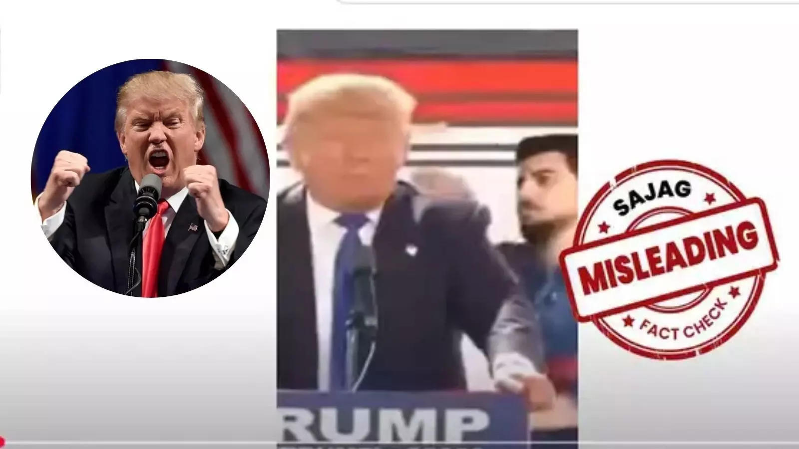 Fact Check : अमेरिकेचे राष्ट्राध्यक्ष ट्रम्प यांना मागून डोक्यात मारली ...