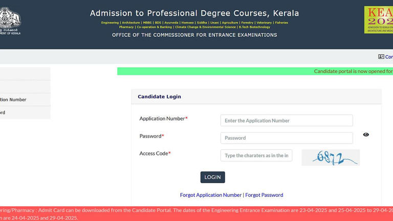 KEAM Admit Card 2025 Out At cee.kerala.gov.in; Here's How To Download