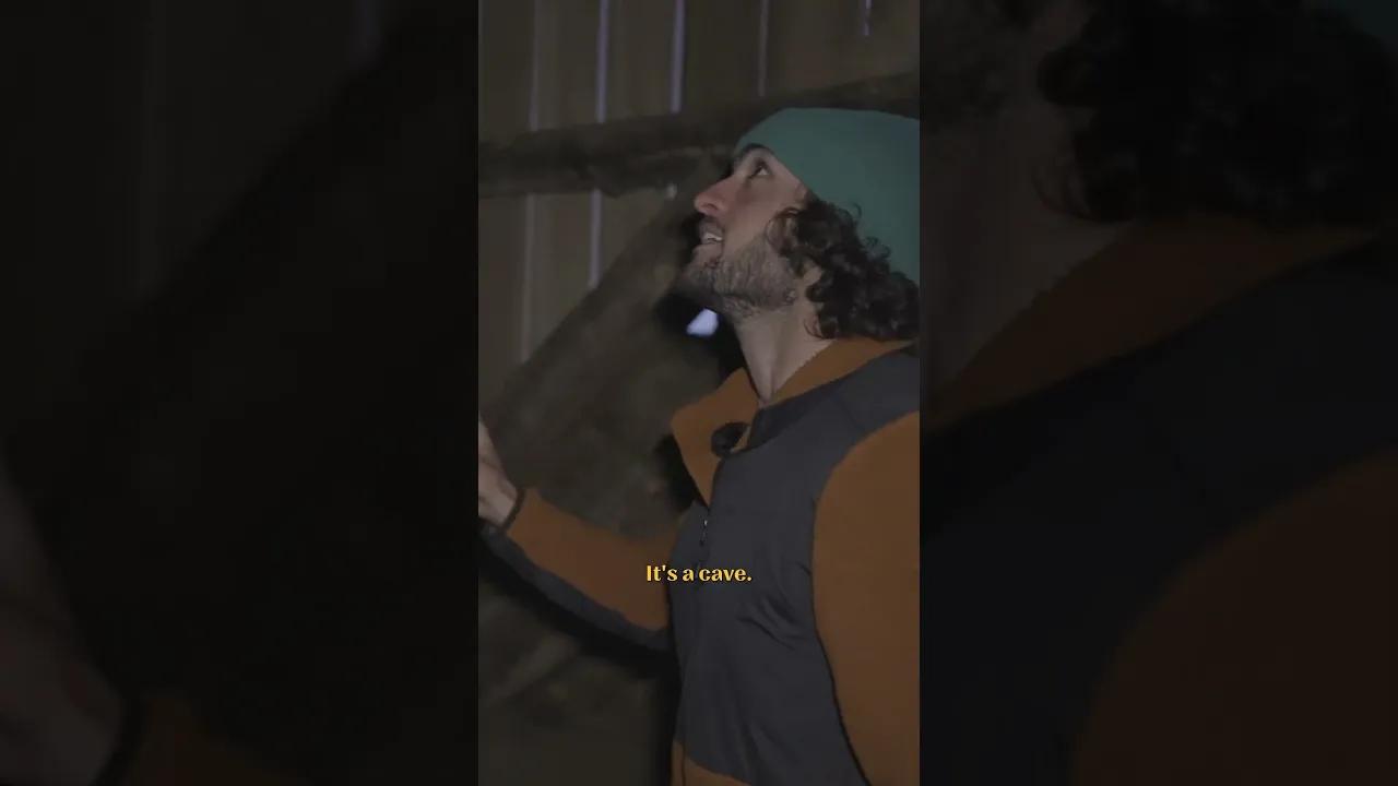 LOOK WHAT'S INSIDE THIS ICELANDIC CAVE #shorts