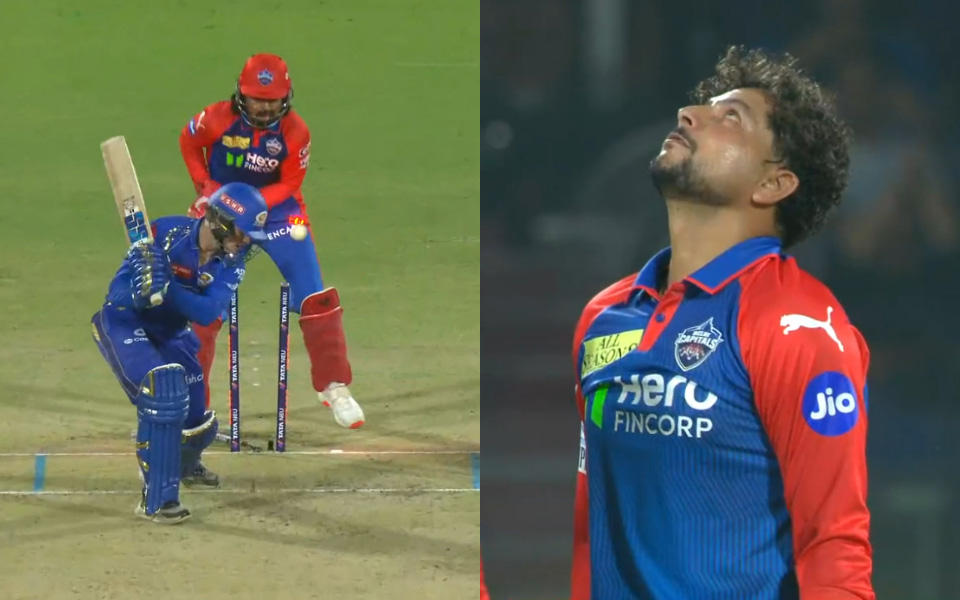 [Watch] IPL 2025: Kuldeep Yadav flattens Ryan Rickelton's middle stump ...