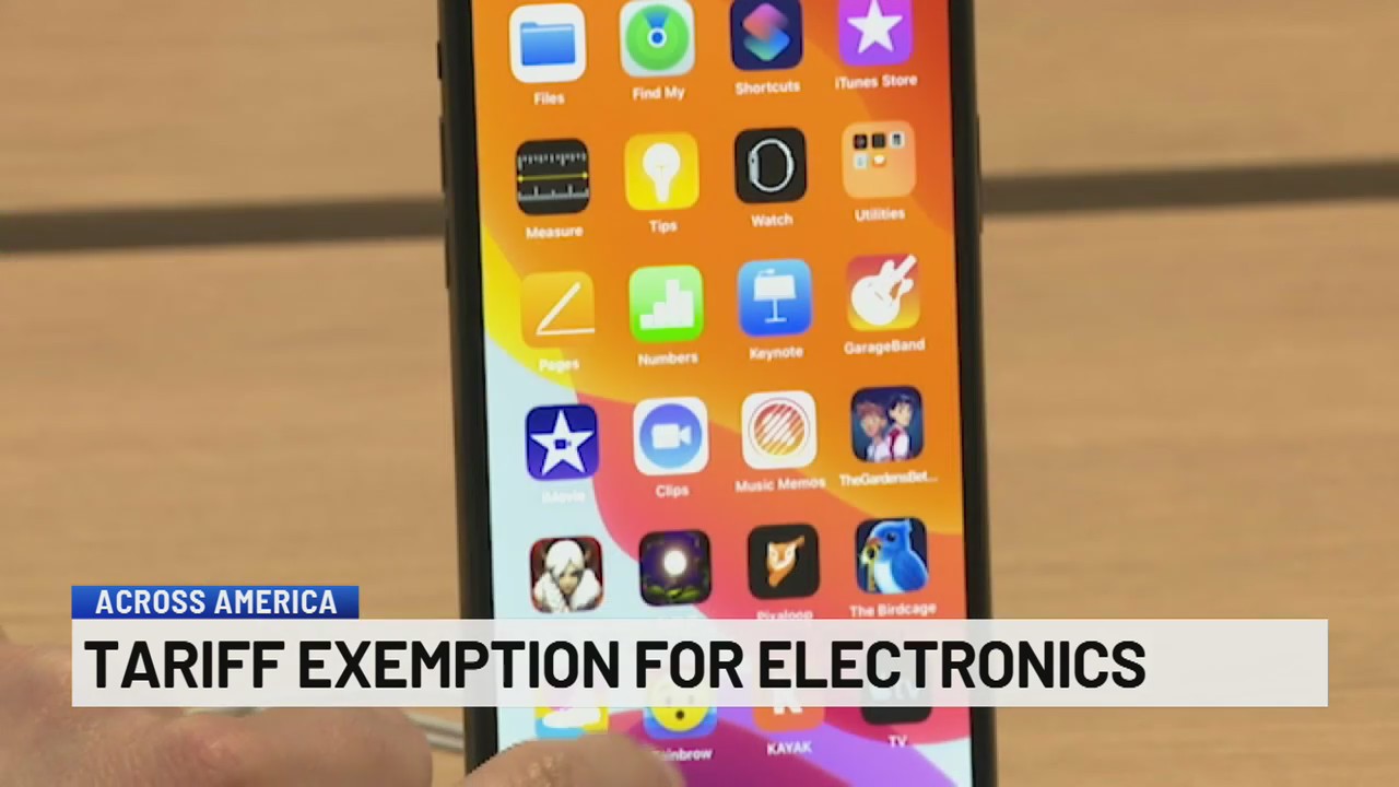 Tariff exemption for electronics
