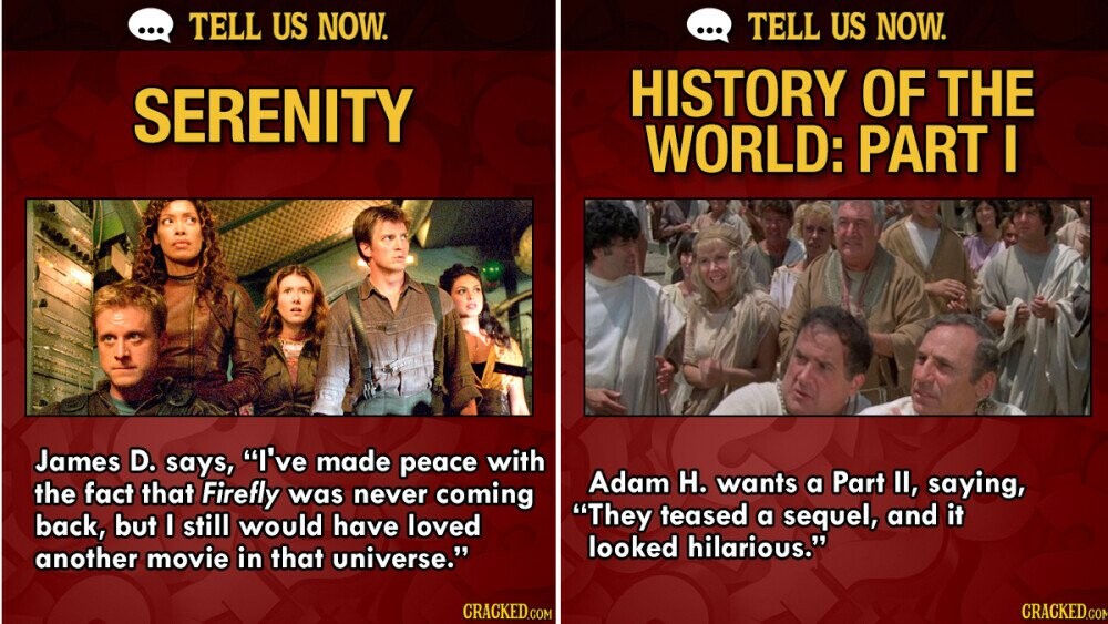 Tell Us Now: 14 Movie Sequels We Can't Believe Haven't Been Made Already