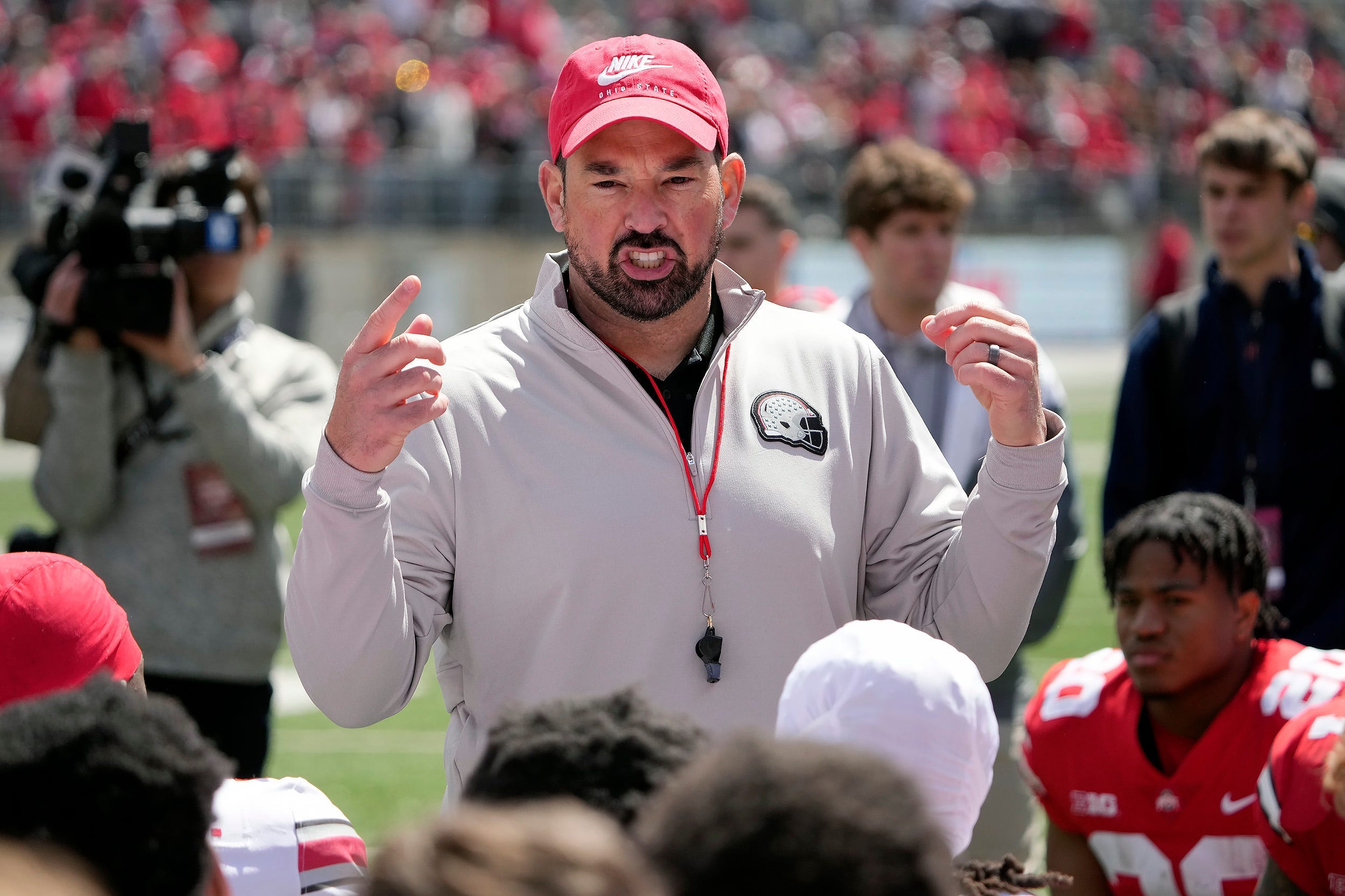 WATCH: Ohio State head coach Ryan Day talks spring game
