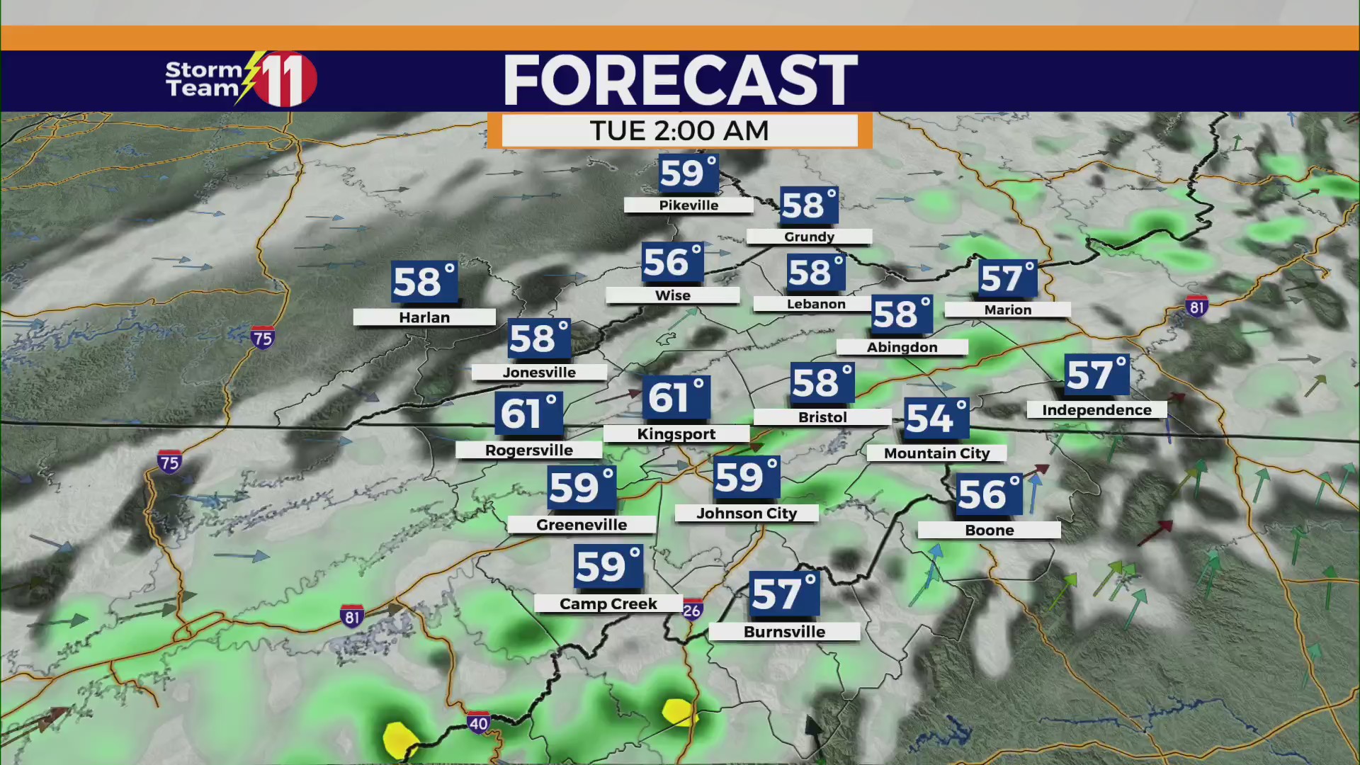 Mild evening, chilly tonight, and back into the 70s tomorrow