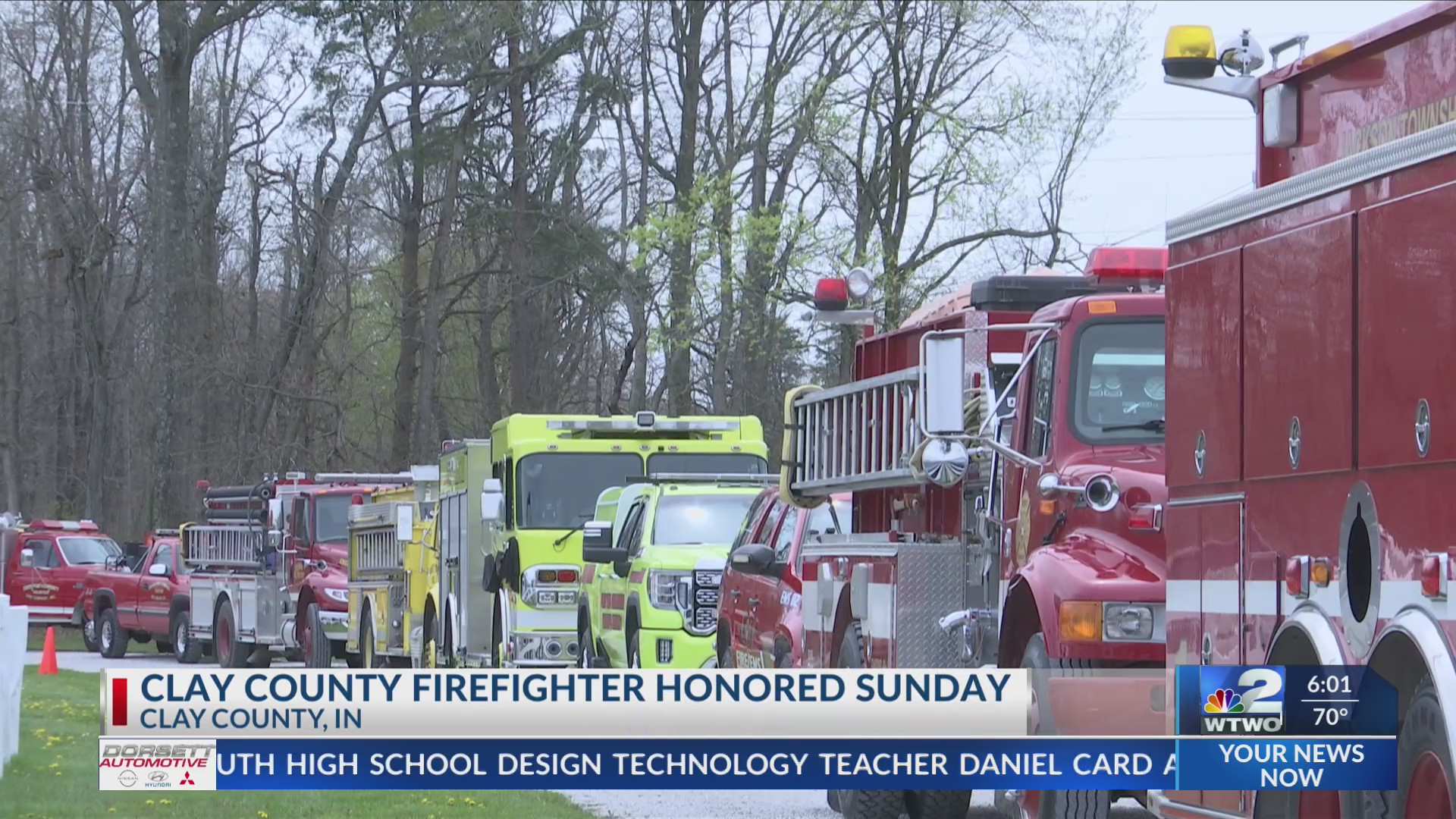 Clay County Firefighter Honored Sunday