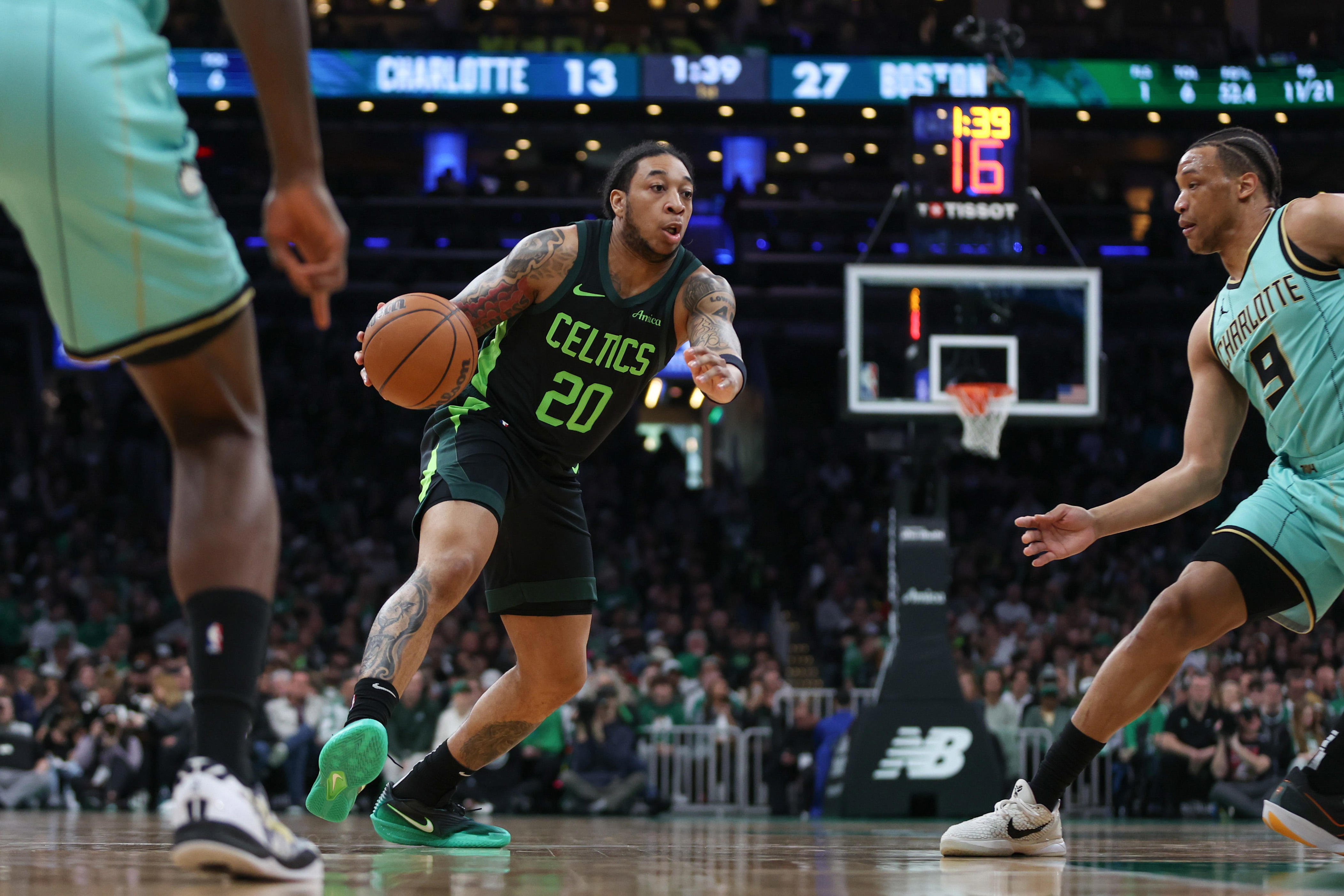 JD Davison reacts to making the Boston Celtics full roster