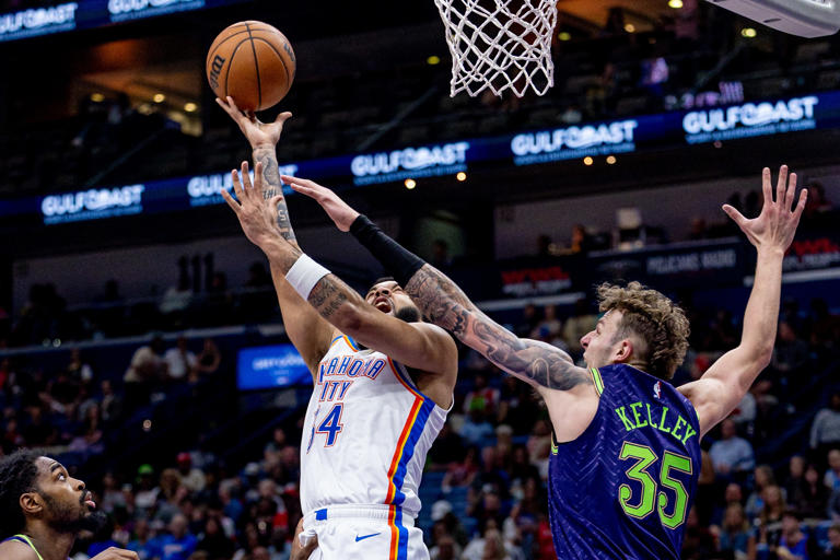 Photos: Best images from Thunder's 115-100 win over Pelicans