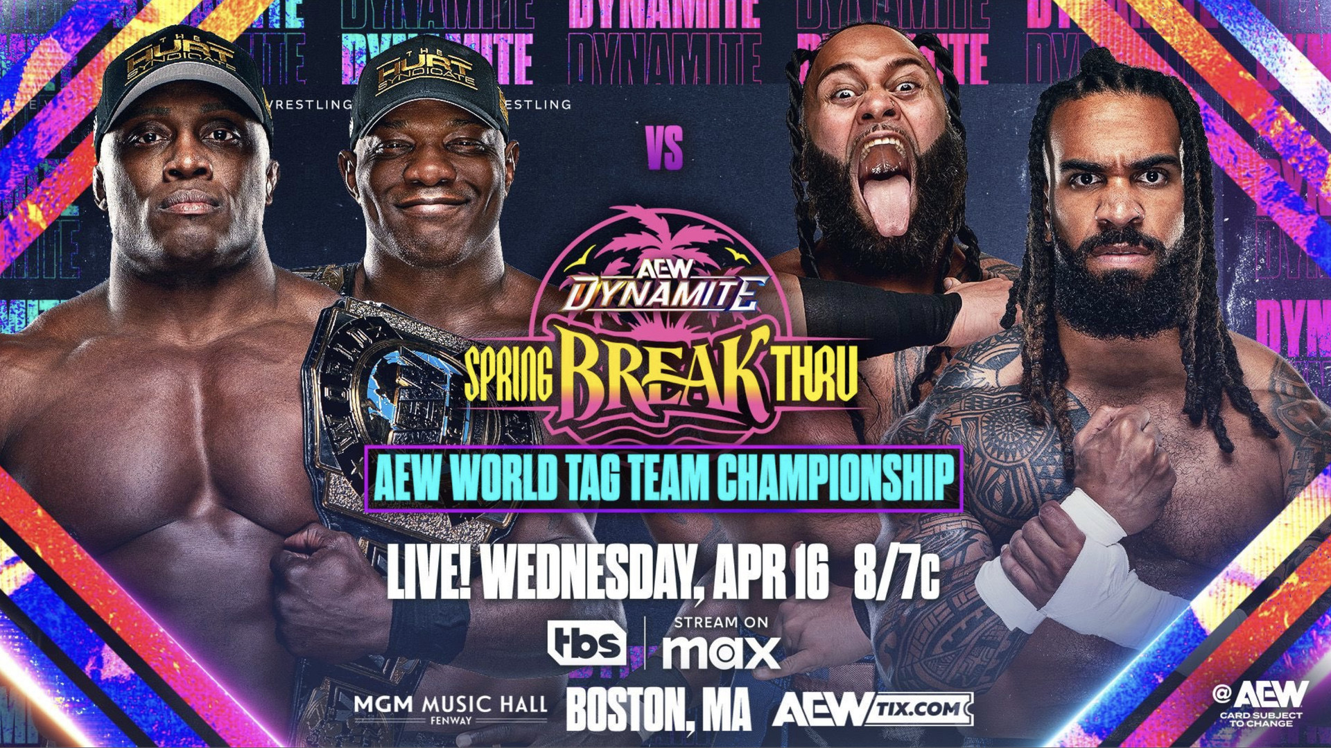 Hurt Syndicate tag title defense on stacked AEW Dynamite Spring BreakThru