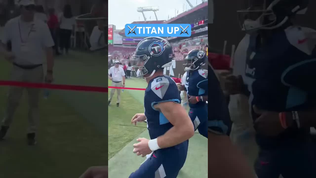 Will Levis and the #Titans QBs take the field #titans #titanup # ...