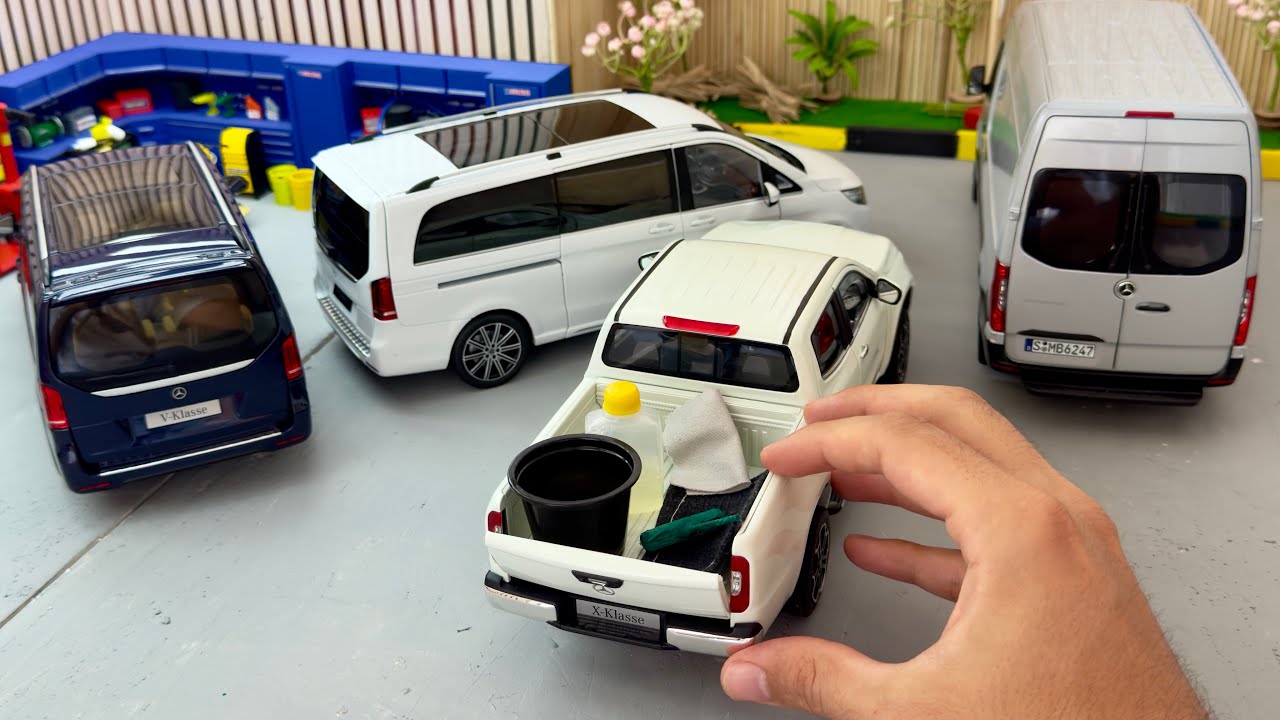 Time to Clean Mercedes-Benz Diecast Model Cars