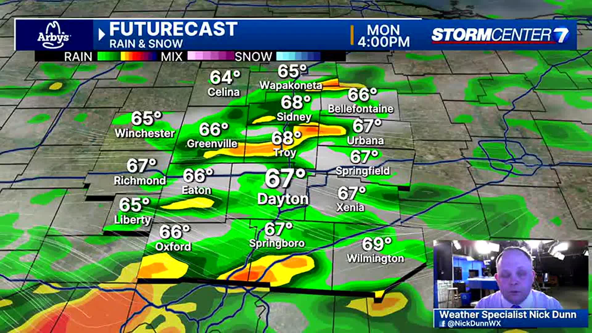 Sunday PM Forecast: April 13, 2025