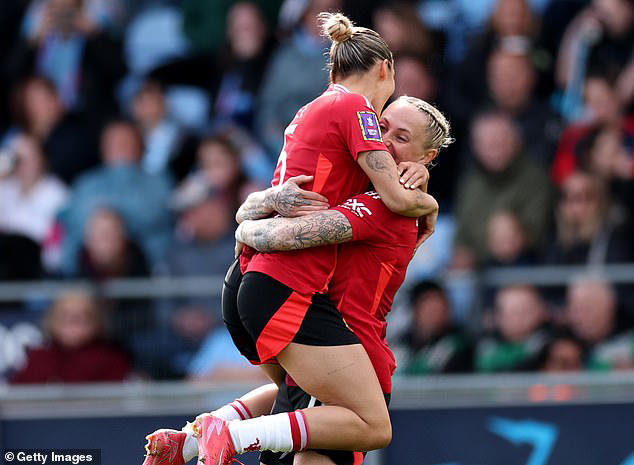 Man City 0-2 Man United: Celin Bizet and Grace Clinton help Red Devils ...