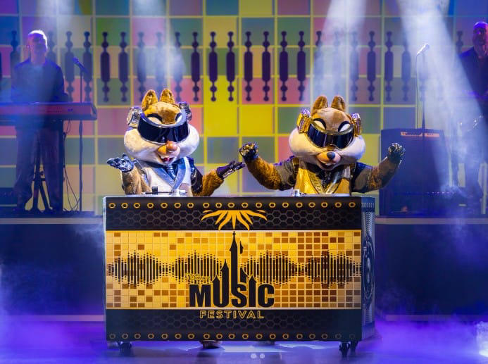 Disneyland Paris Previews Chip & Dale in New Music Festival Concert Outfits