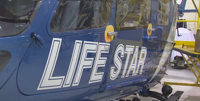 Motorcyclist flown to hospital with serious injuries after crash in ...