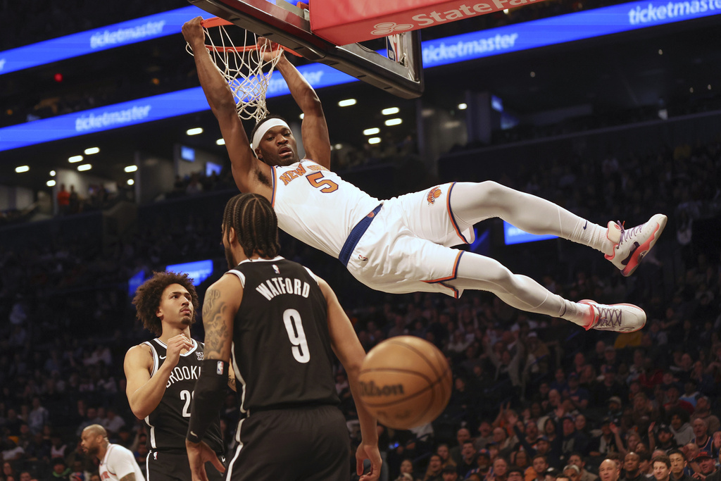 Landry Shamet scores 29 after replacing Bridges after 6 seconds, leads Knicks past Nets 113-105