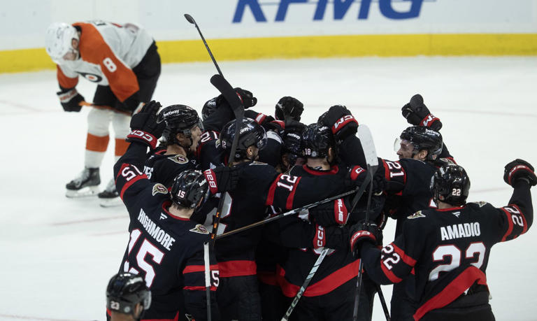 Tim Stutzle mène les Sénateurs à un gain de 4-3 en prolongation contre les Flyers