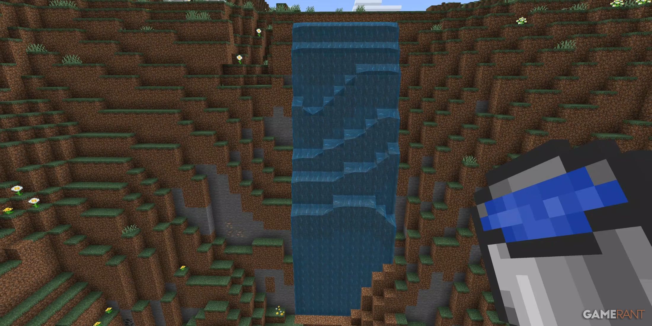 How To Make A Waterfall In Minecraft