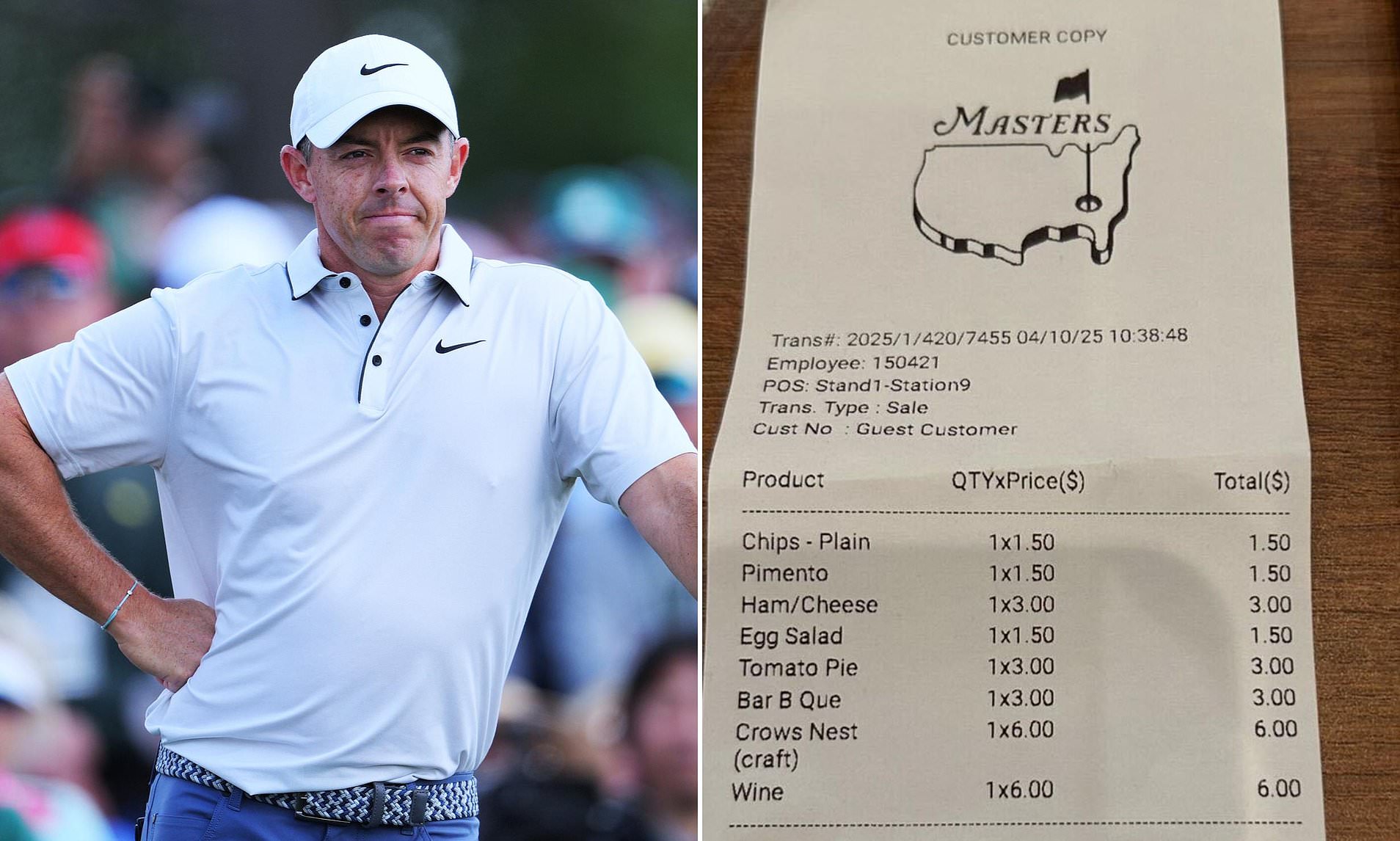 Golf fans go crazy for ridiculously cheap Masters food and drinks ...