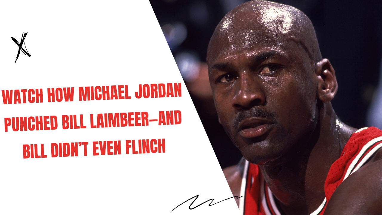 Watch how Michael Jordan punched Bill Laimbeer—and Bill didn’t even flinch