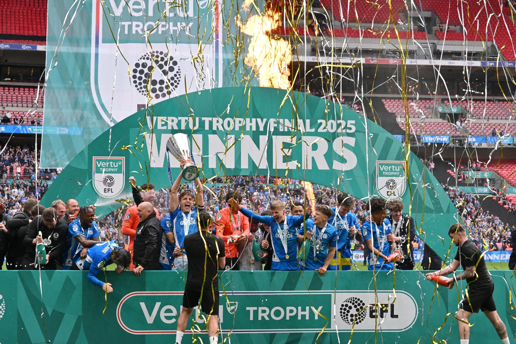 WATCH: Peterborough United lift the Vertu Trophy after stunning victory ...