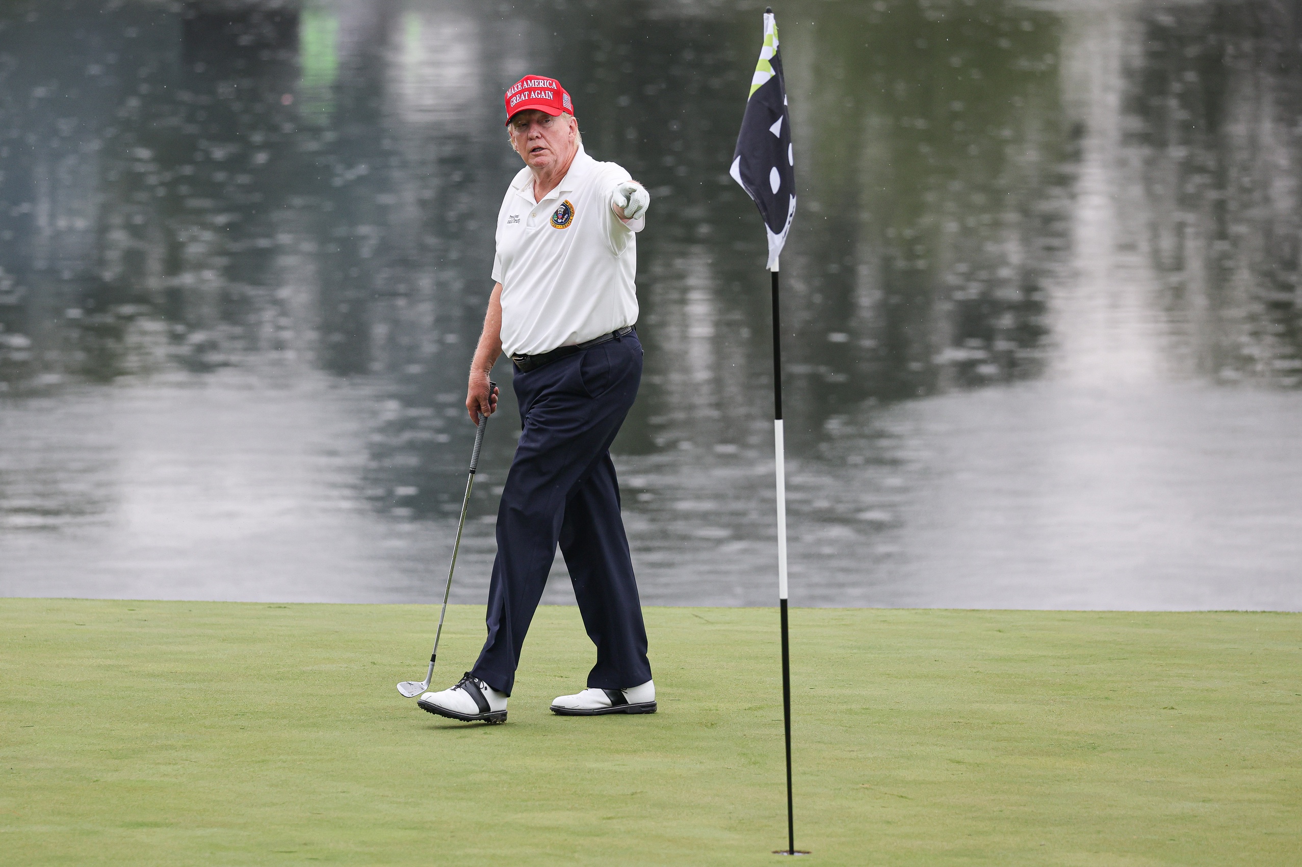 'Fiddles while Rome burns': Trump's golfing sparks backlash