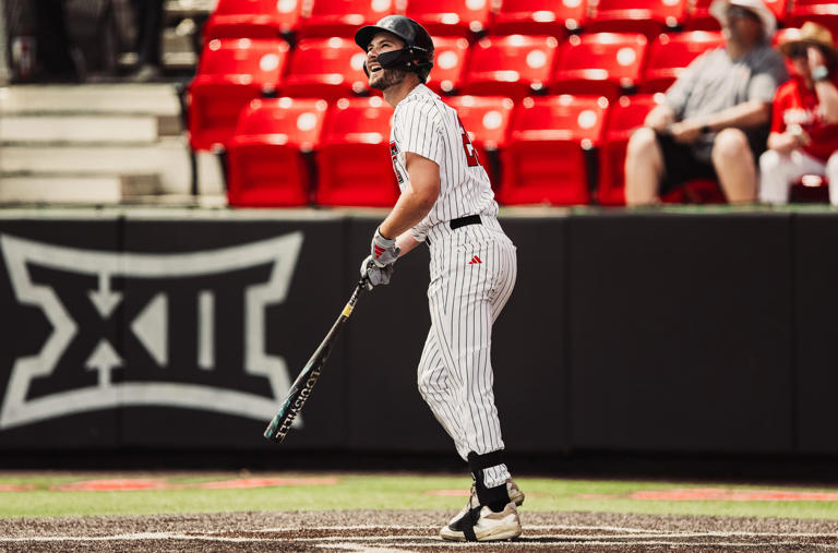 Robin Villeneuve rakes, Texas Tech baseball wins series from Baylor ...