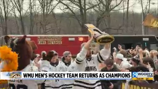 Kalamazoo welcomes home national champions, WMU hockey team