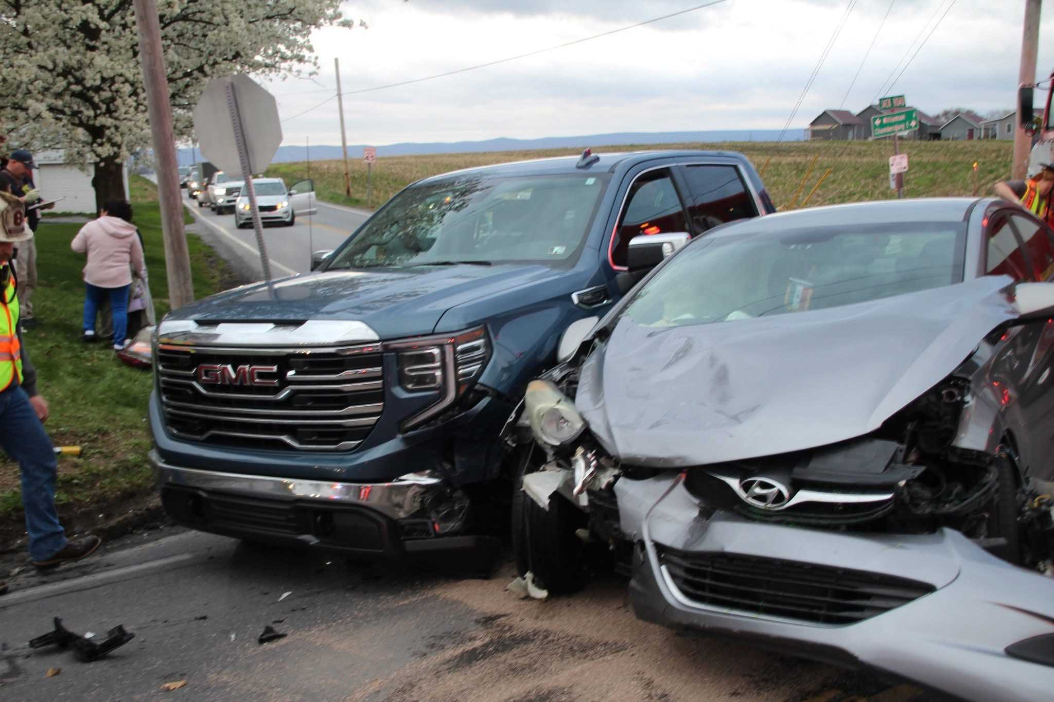 Franklin County accident injures five