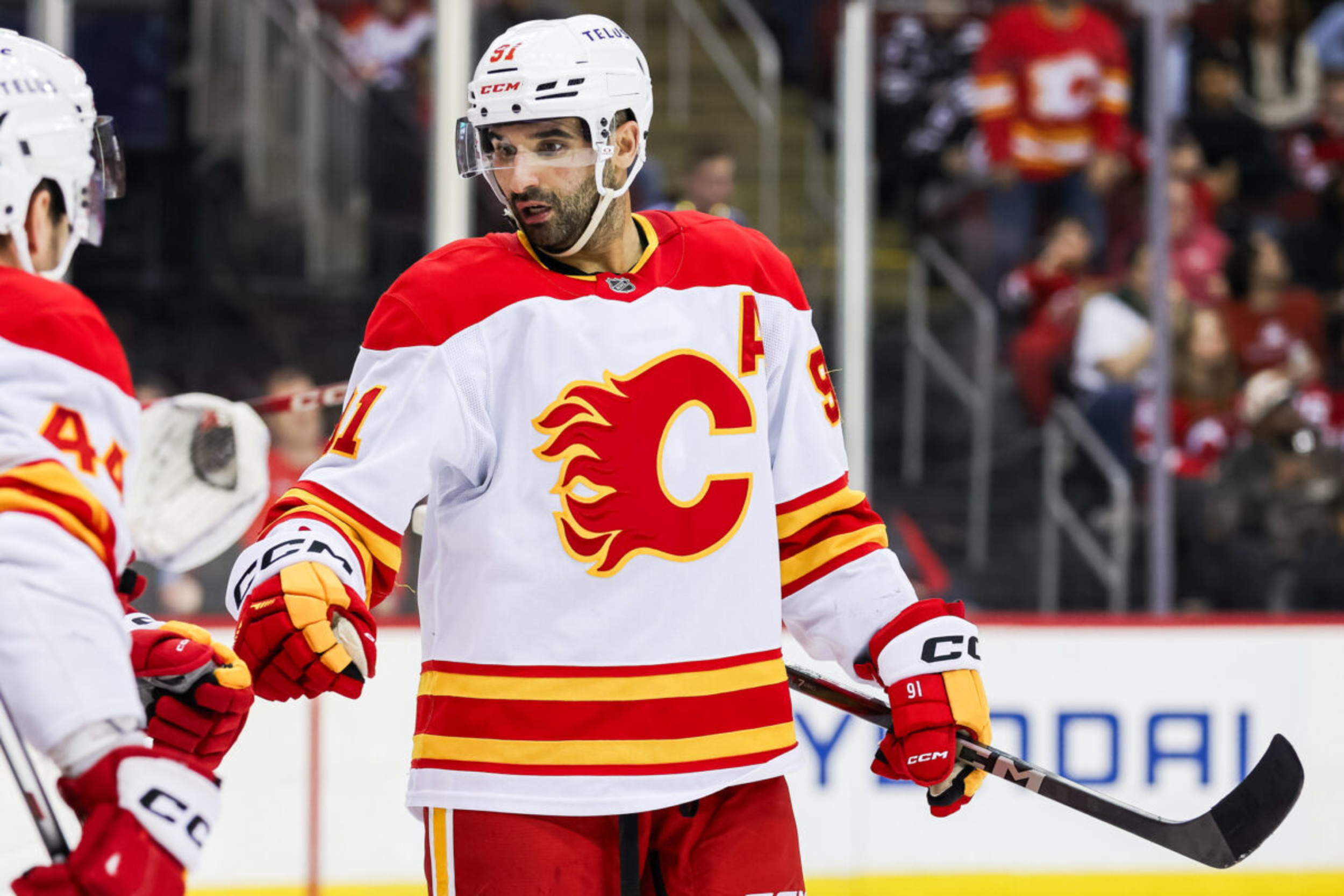 Flames Defeat Sharks 5-2 & Keep Playoff Hopes Alive