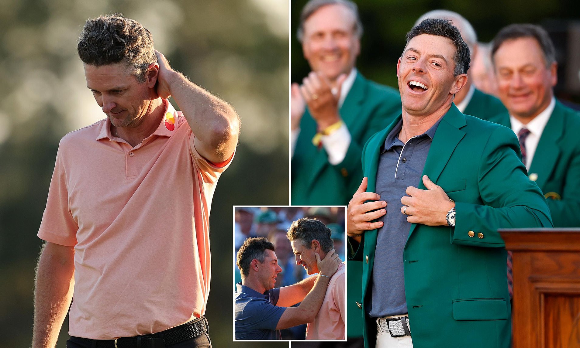 Justin Rose breaks silence in touching message to Rory McIlroy after ...