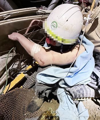 Excavator driver rescued after 13 hours trapped underground following ...