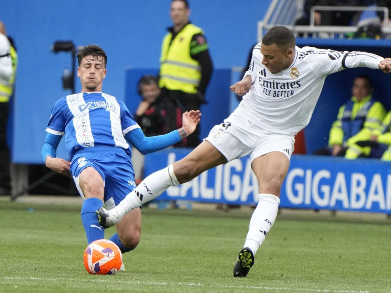 WATCH: Kylian Mbappe's brutal tackle against Alaves gets him his first ...