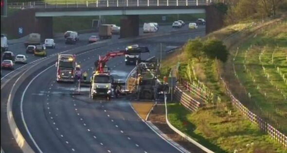 M6: Motorway re-opens after huge lorry fire caused rush hour chaos