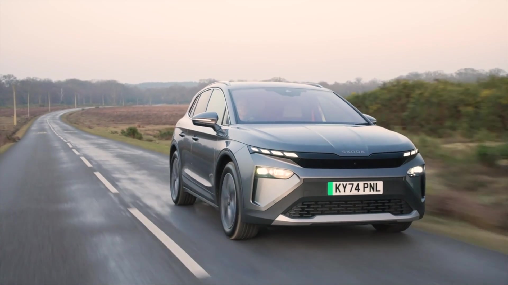 2025 Skoda Elroq in Graphite Grey Metallic Driving Video