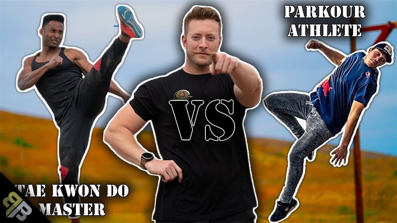 Taekwondo vs parkour: Ultimate obstacle course showdown!