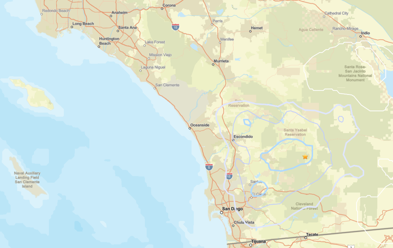 3.5 magnitude earthquake hits near Julian in San Diego County: USGS 3.5 magnitude earthquake hits near Julian in San Diego County: USGS