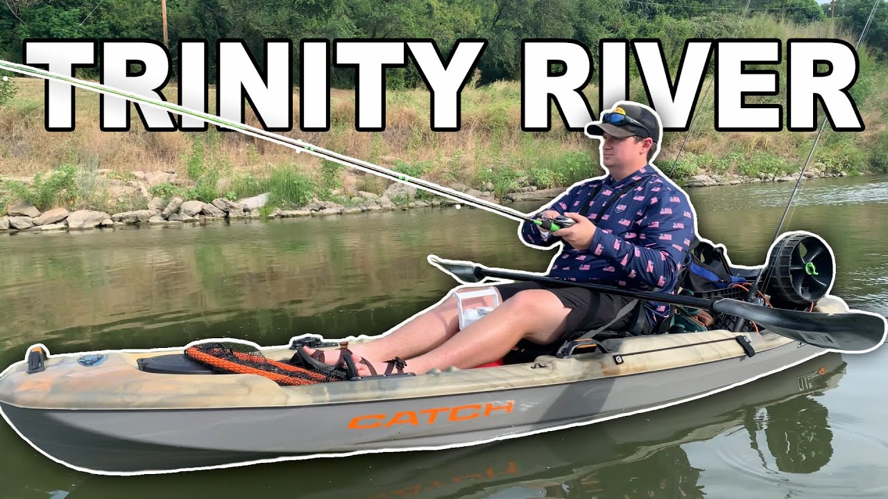 Kayak Bass Fishing the Trinity River in Fort Worth, Texas! (Summer Bass ...