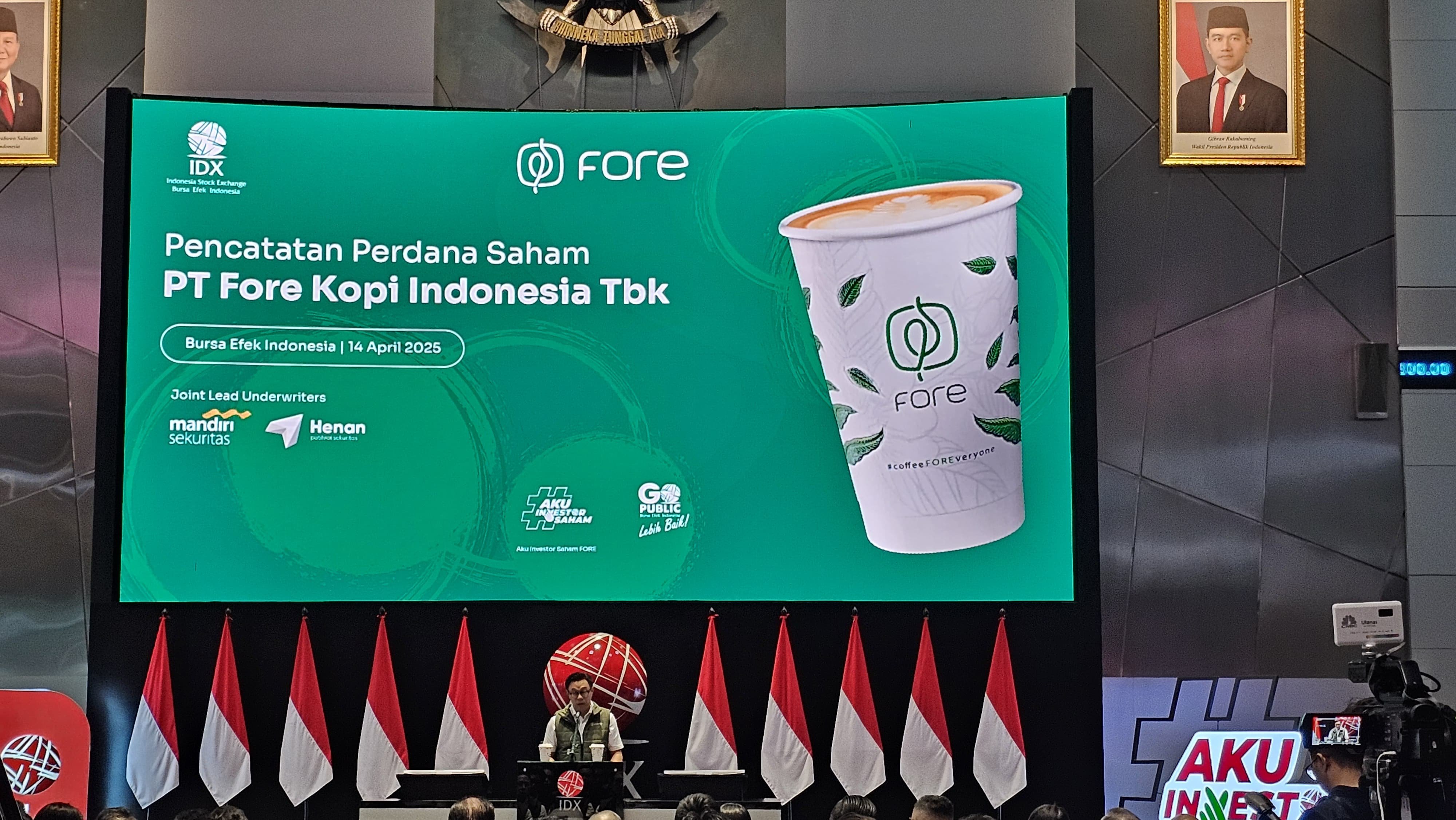 Fore Coffee (FORE) Resmi IPO, Harga Saham Melesat 34% Sentuh Batas Atas ...