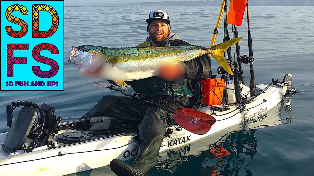 Old-School Kayak Fishing for Yellowtail in La Jolla & Baja