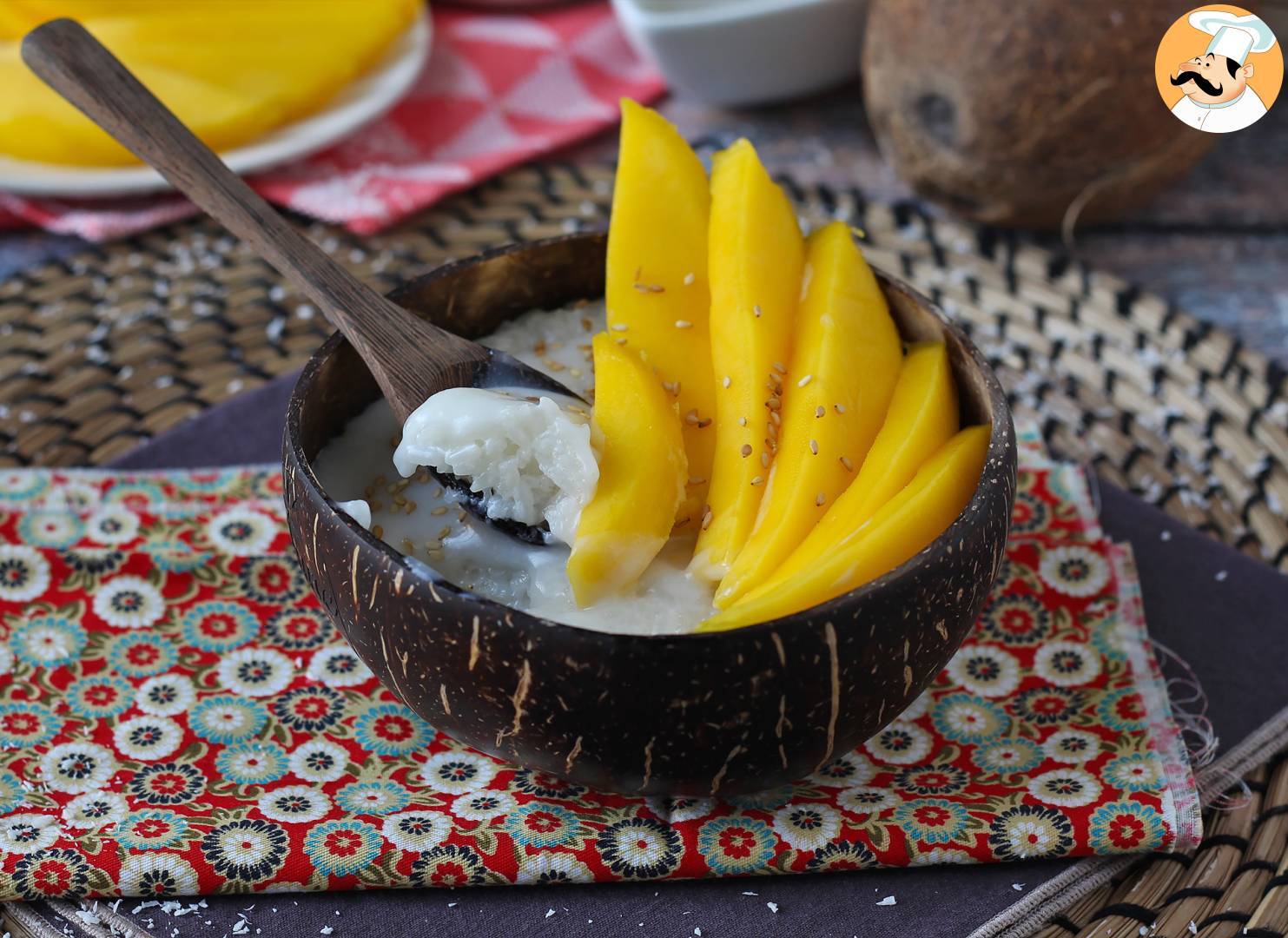 Mango sticky rice, the super comforting thai dessert