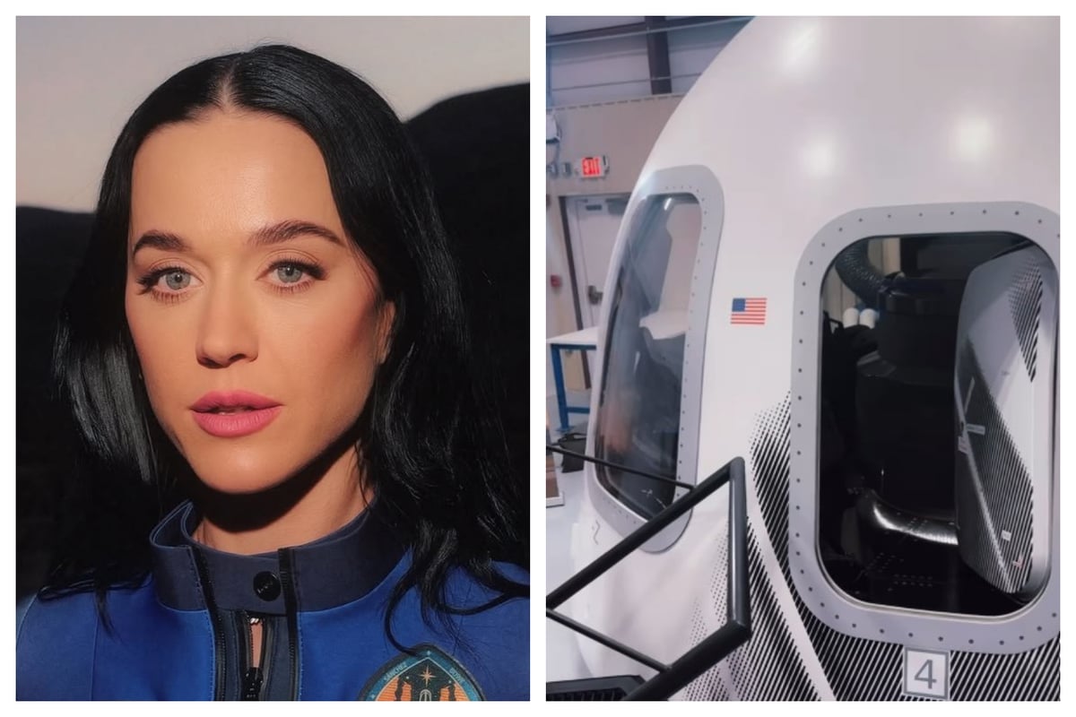 Katy Perry gives fans rare look inside Blue Origin rocket hours before ...